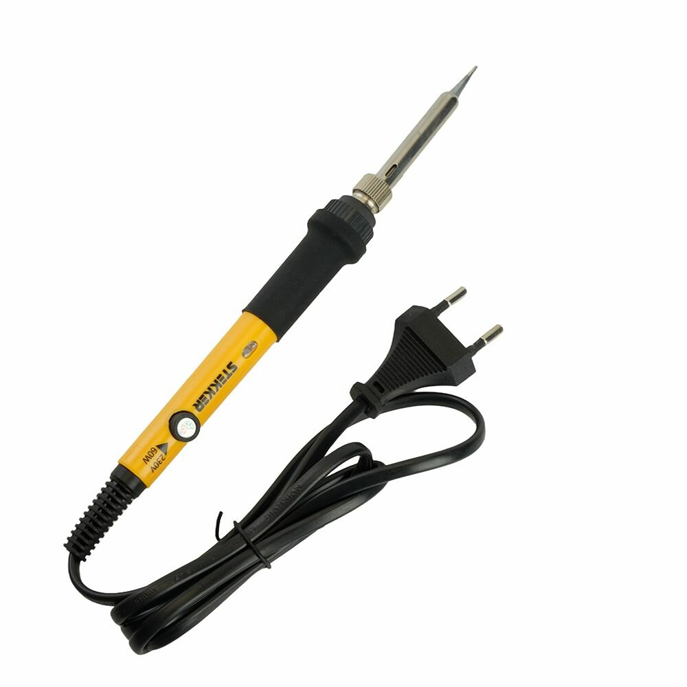 Паяльник STEKKER PLE602-60 регулировка температуры, керамический нагреватель 230В