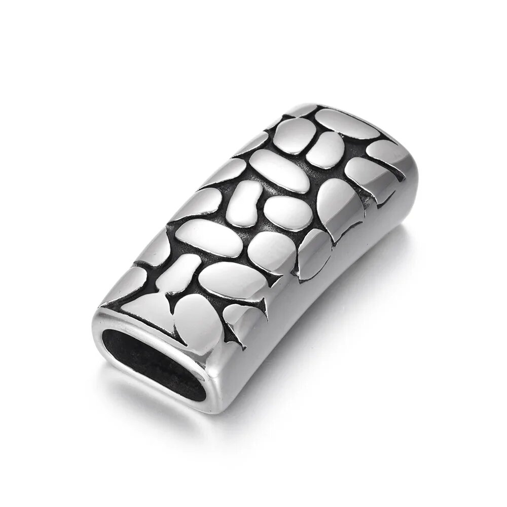 Бусины-Слайдеры нержавеющей стали EMBLAASK 12*6 мм для браслетов Spot 2