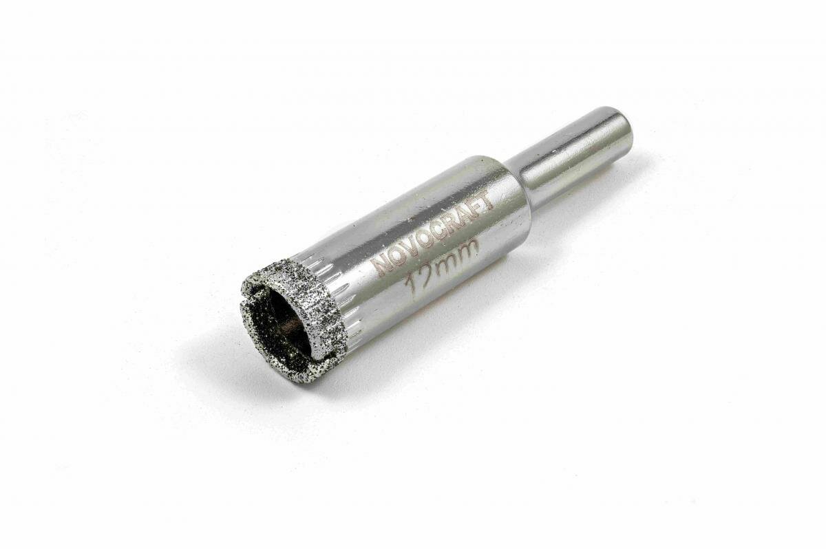 Коронка алмазная по стеклу и керамикe 12 мм Novocraft уп. 2 шт.