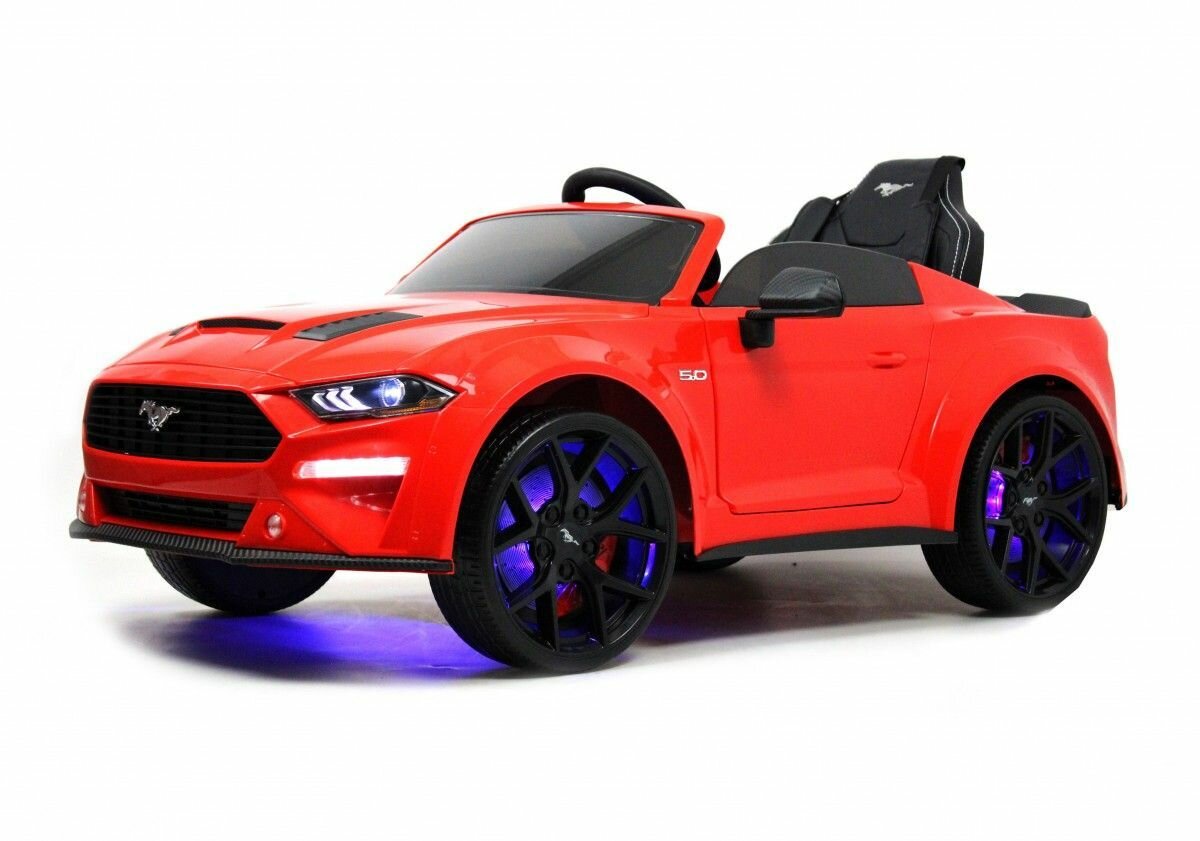 Детский электромобиль Rivertoys Ford Mustang GT (A222MP) красный (Лицензионная модель) с дистанционным управлением