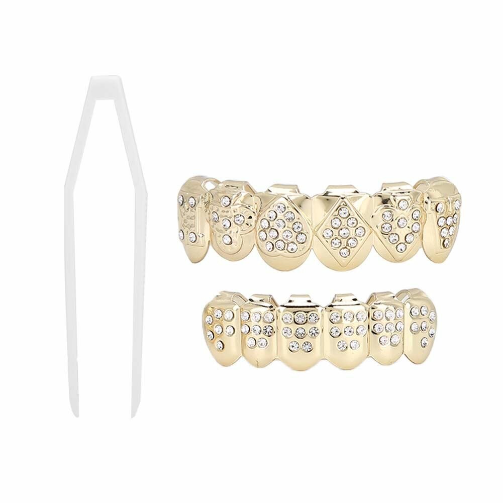 Набор хип-хоп зубов, реквизит для украшения вечеринки на Хэллоуин, подарок в виде костюмированных зубов для взрослых и детей