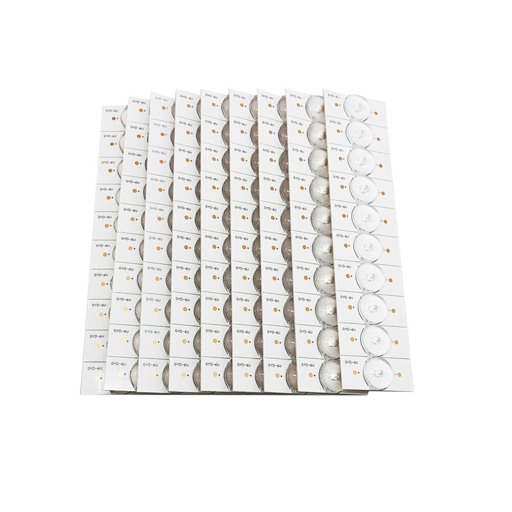 6 В SMD лампы с оптическим фильтром для ремонта светодиодных телевизоров 32-65, 100 шт. аксессуары для деталей светодиодных лент, замена светодиодных ламп для телевизоров