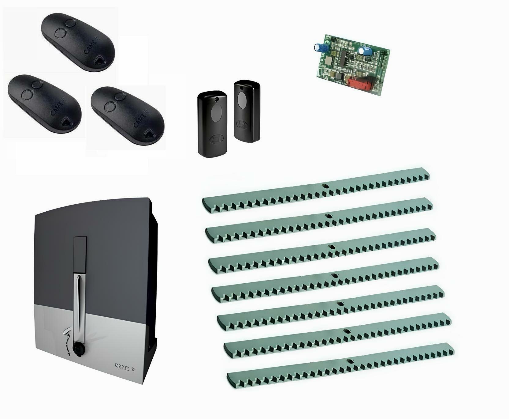 Автоматика для откатных ворот BXL04AGS KIT7-F-Т3, комплект: привод, радиоприемник, 3 пульта, фотоэлементы, 7 реек