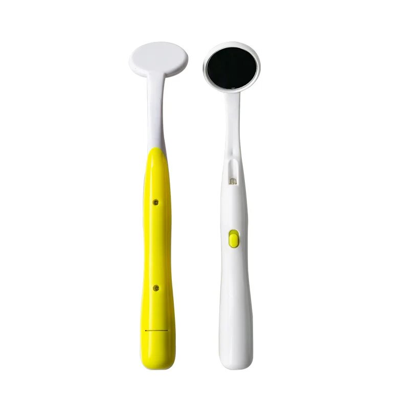 Стоматологическое зеркало GULPOOE с LED, Yellow