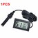 Цифровой термогигрометр LCD с датчиком температуры и влажности, 1PCS Black