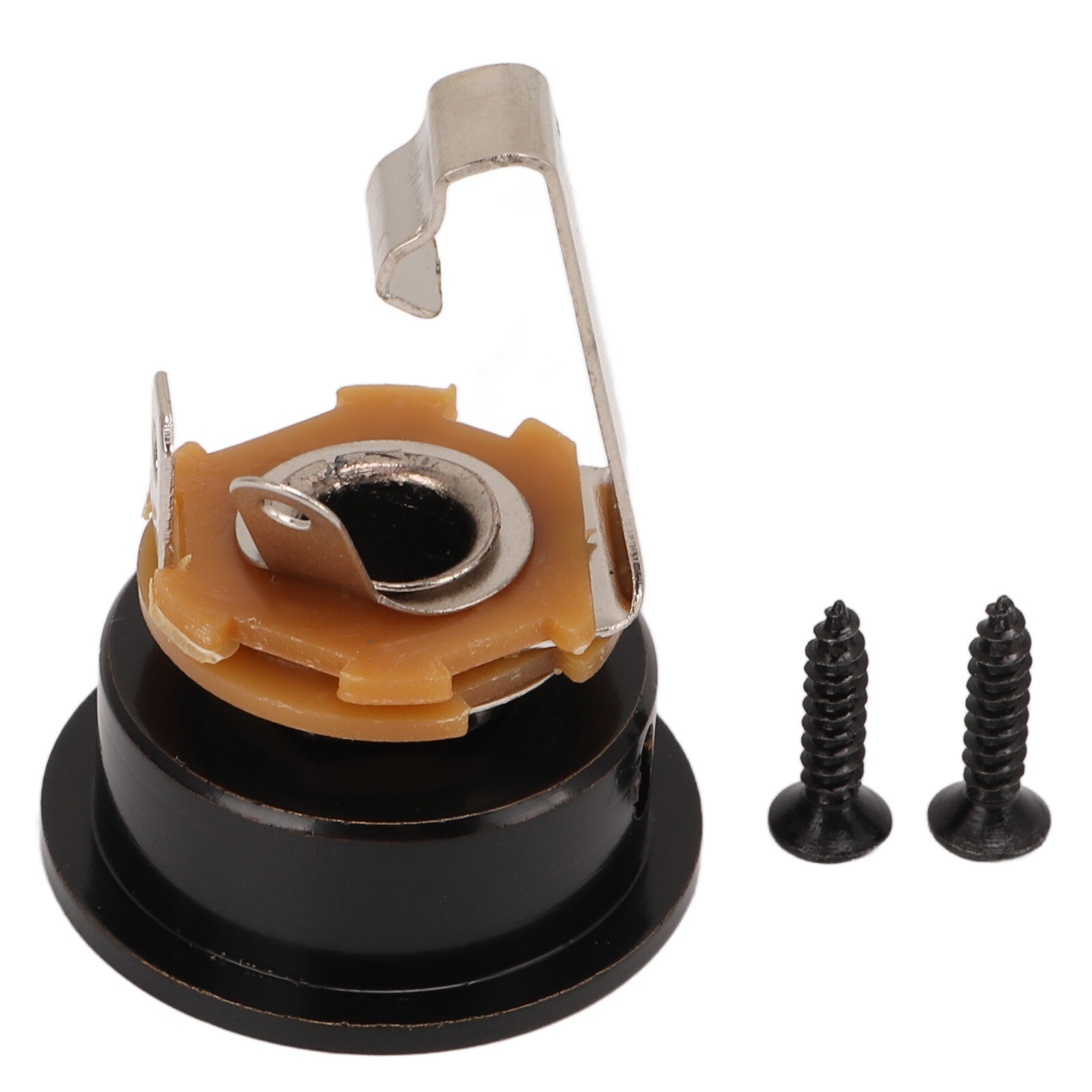 Гитарный стереовыход, утолщенный круглый чашеобразный металлический выходной разъем для электрогитары TL, черный