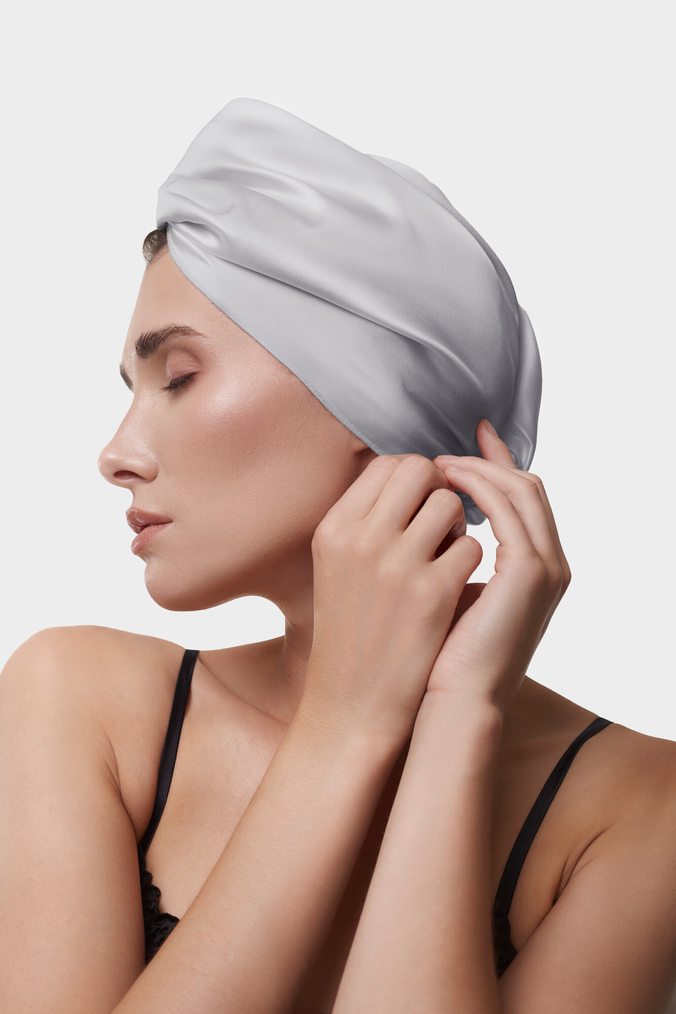 Шелковое полотенце для волос silk lovers, 100% натуральный шелк