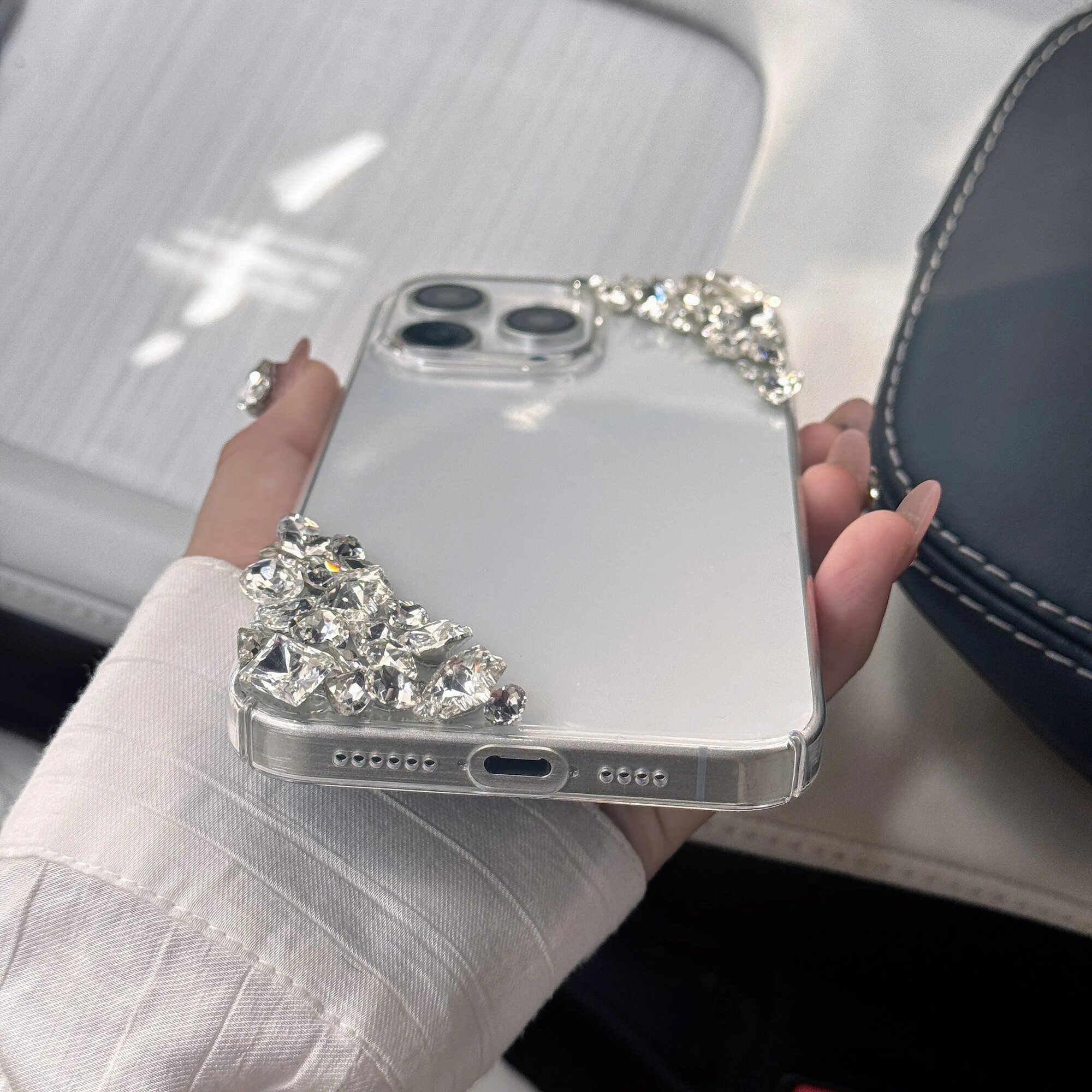 Модный блестящий роскошный блеск ручной работы для Oppo Realme GT Neo 2 3 5 6 7 Pro SE T 4G 5G со стразами, жесткий чехол для телефона из ПК For Realme GT5 Pro