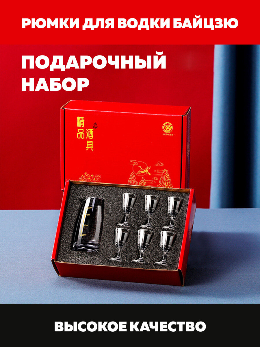 Подарочный набор с рюмками для китайской водки