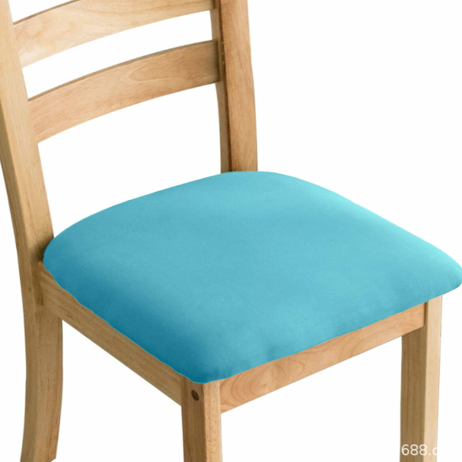 AUQ Чехол для стула, элегантный тканевый чехол для барных стульев и оттоманки, синий