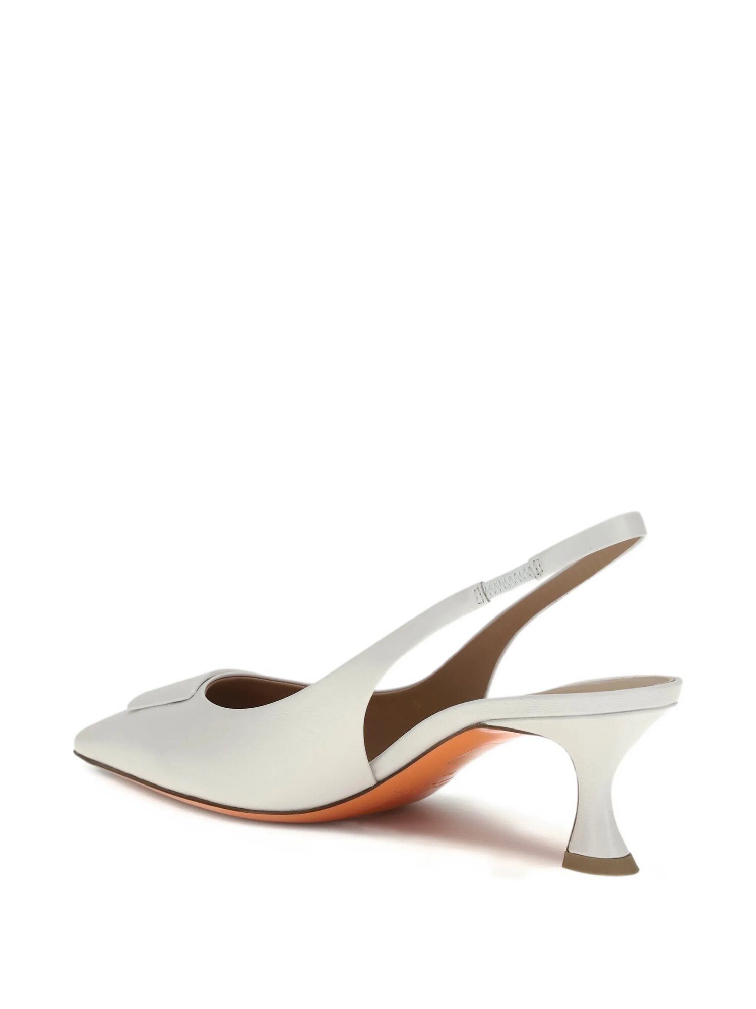 Туфли Santoni Buckle slingback pumps, размер 39, white — фото 1