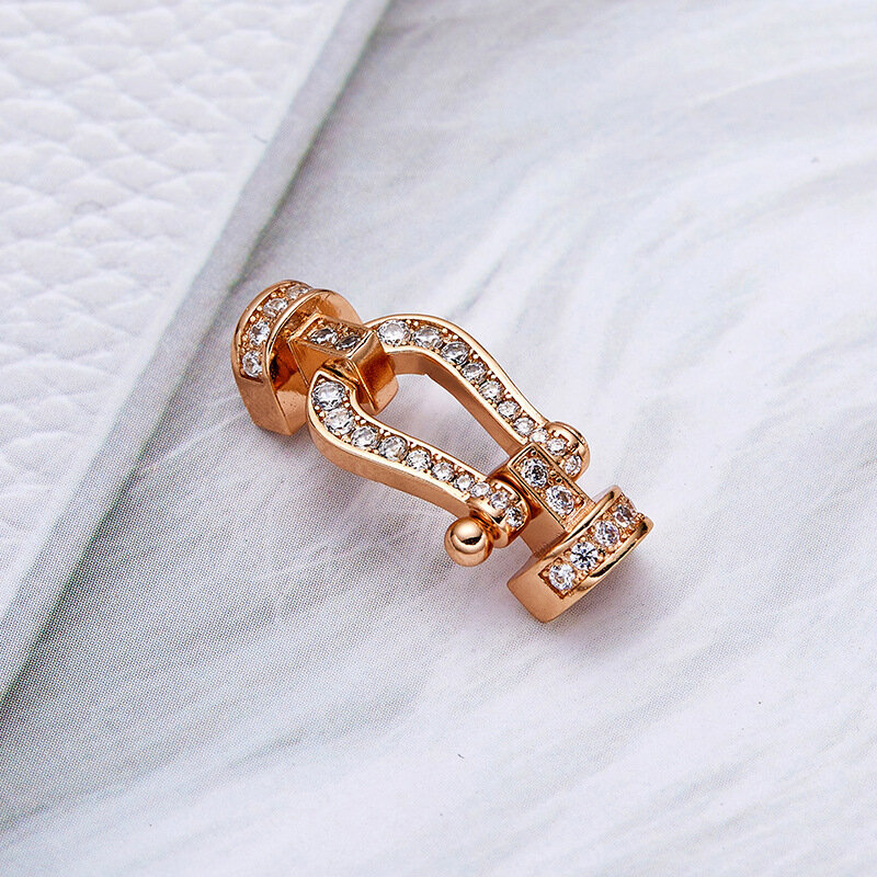 Браслет с пряжкой в виде подковы, красный веревочный браслет, парный стиль для мужчин и женщин, браслет на год зодиака, удачный стальной проволочный браслет, DIY браслет