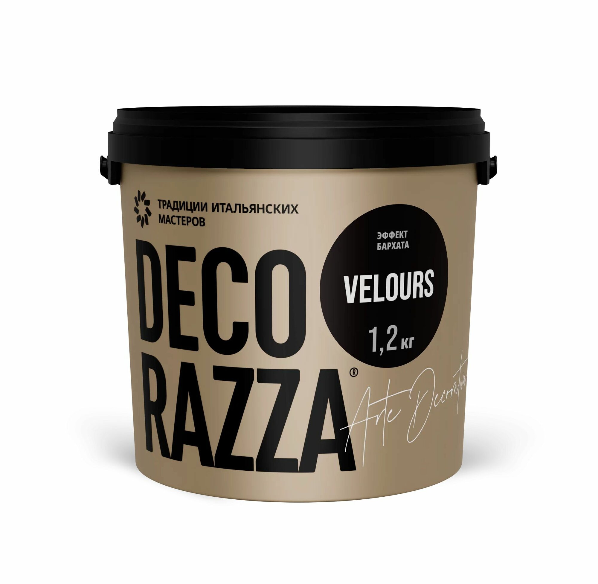 Краска декоративная с эффектом бархата Decorazza Velours (1л)