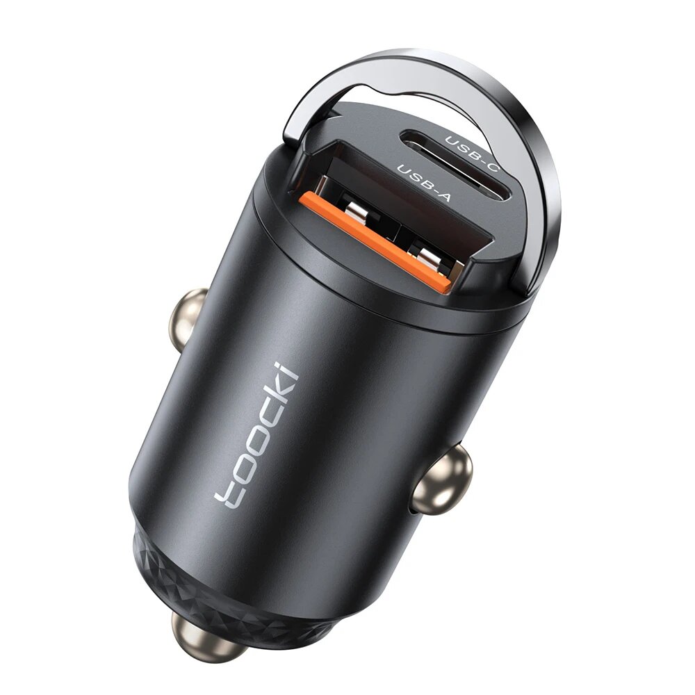Toocki автомобильное зарядное 33W USB Type-C, USB-A