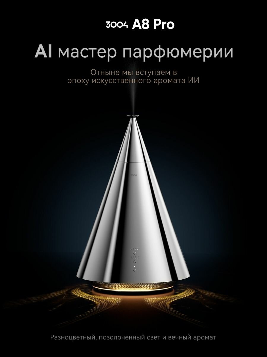 3OO4 Aroma Увлажнитель воздуха Аромадиффузор для дома A8 Pro, перламутровый, серый