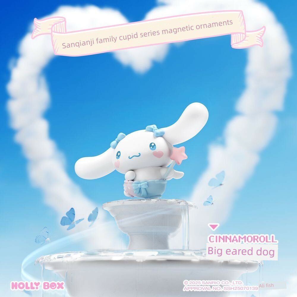 Оригинальные магнитные фигурки Sanrio Little Cupid: Май Мелоди, Куроми – настольные украшения, магниты на холодильник,
