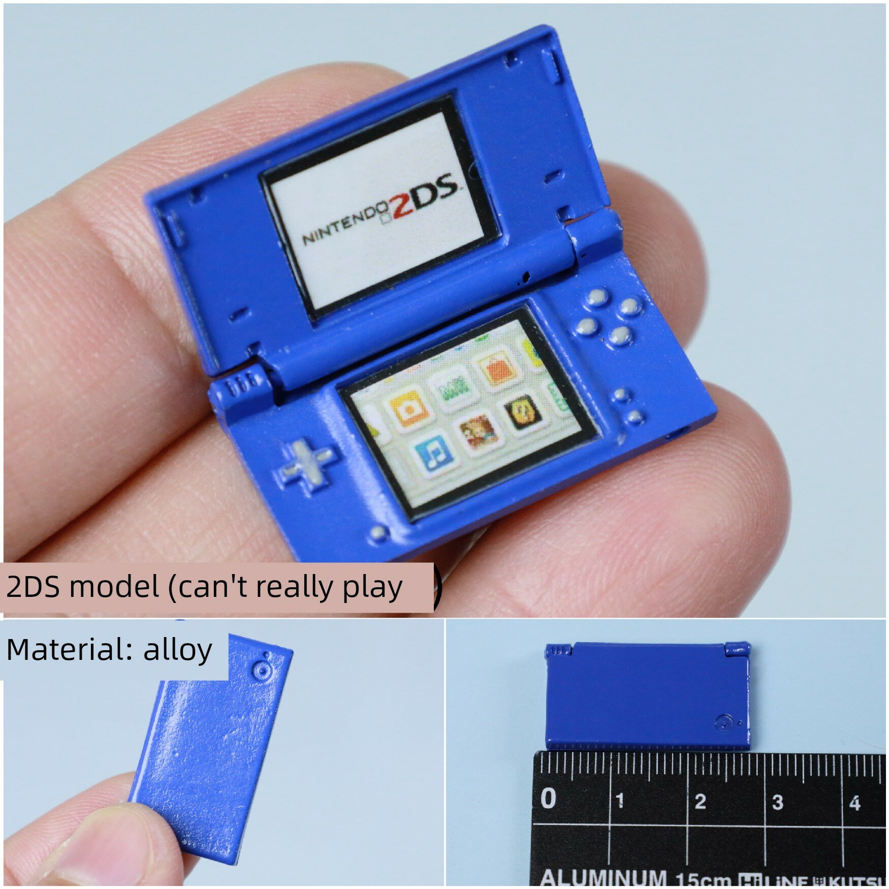 Мини-консоль Nintendo 2DS в синем цвете, модель 0646