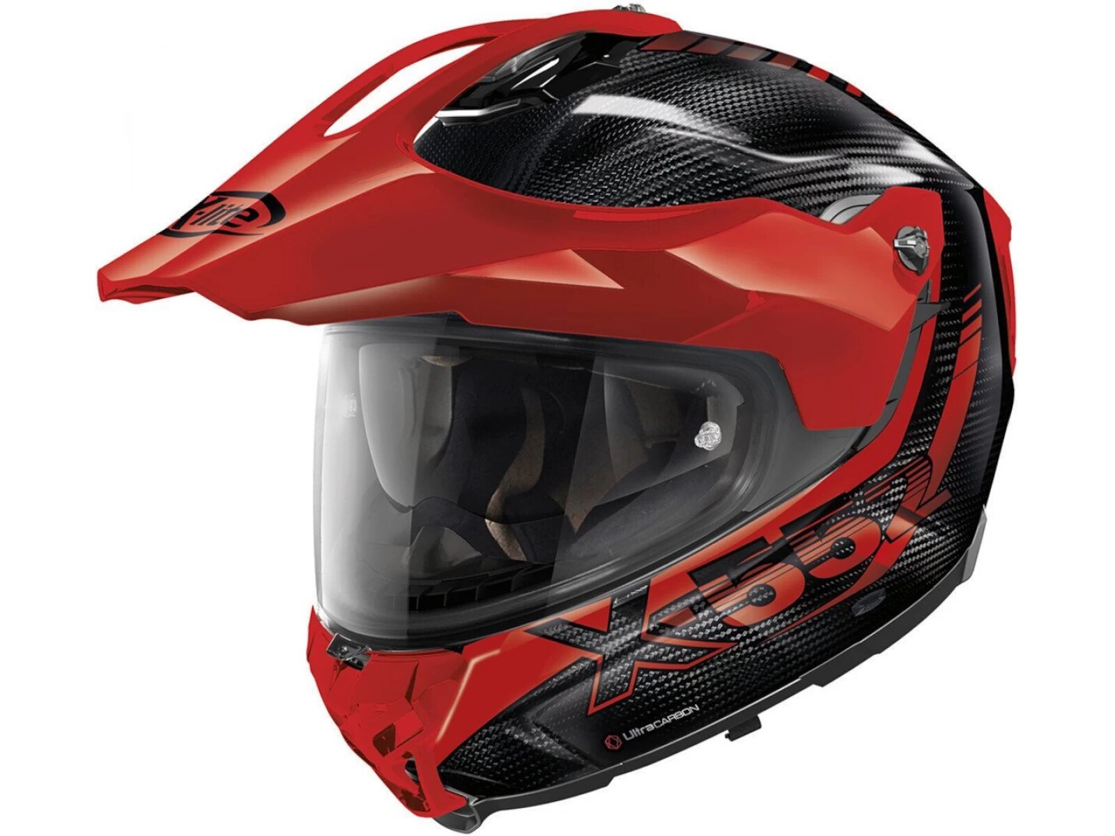 Мотошлем X-Lite X-552 ULTRA CARBON HILLSIDE 11, красно-черный, S