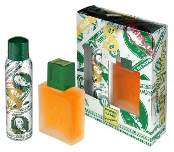 Paris Line men Dollar Набор: Туалетная вода 100 мл. + Дезодорант 150 мл.
