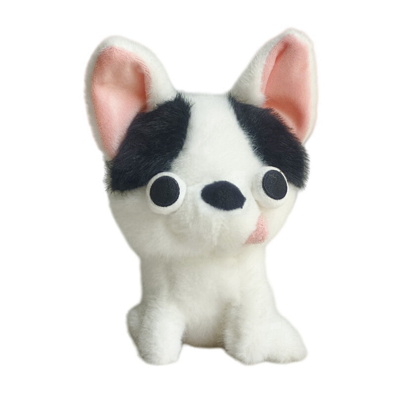 Игрушка из плюша Чикуауа Кукла Собака Мягкая Игрушка Для Питомца Настольный Декор Смешная 15см Чёрно-белый