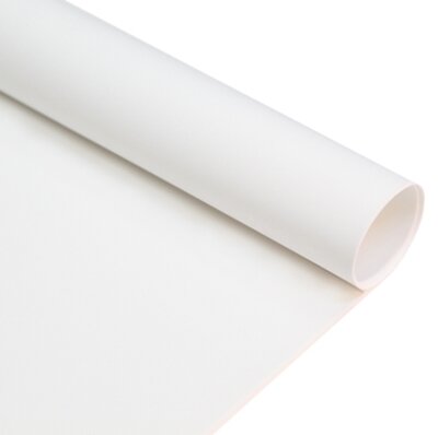 Фоамиран для творчества 1мм велюровый размер 50х50см, белый (5шт)