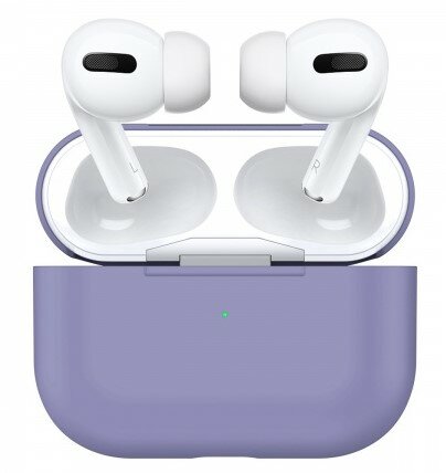 Чехол силиконовый для Airpods Pro 2, лавандовый (17)
