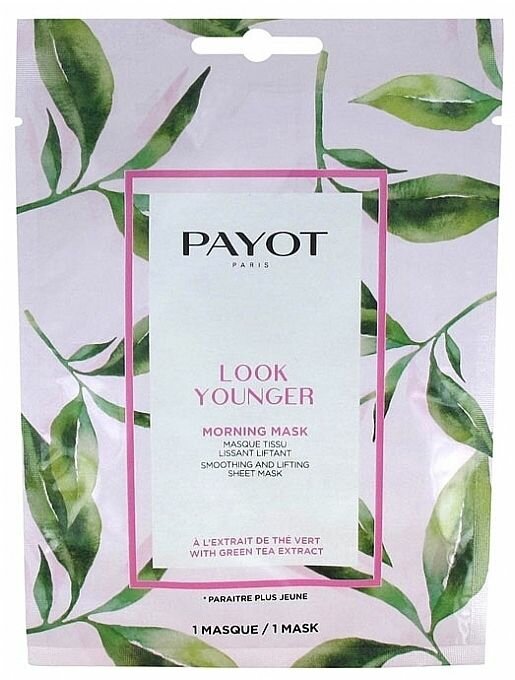 PAYOT Разглаживающая тканевая маска с эффектом лифтинга Morning Mask Look Younger