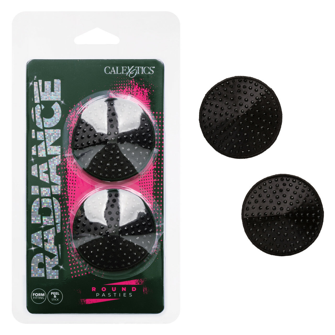 Пэстисы Calexotics Round Pastie, черные, круглые, 100% полиэстер
