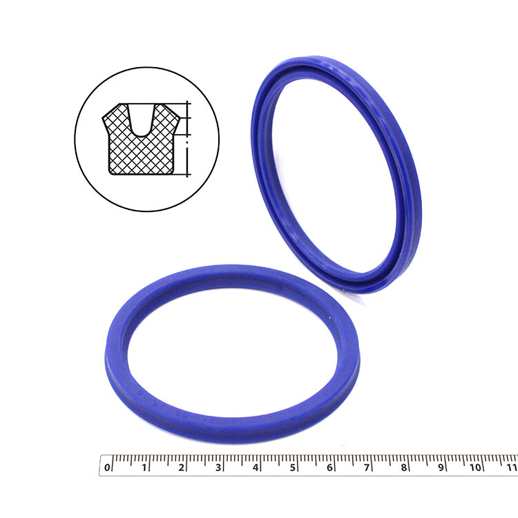 Манжета гидравлическая 65х75х6 (манжета цилиндра 75*65*6) тип UN PU (полиуретан) (упаковка 2 шт.)