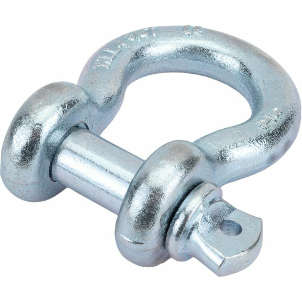 Такелажная скоба ЗУБР омегаобразная оцинкованная сталь с внутренней резьбой, комплект из двух штук высокие нагрузки