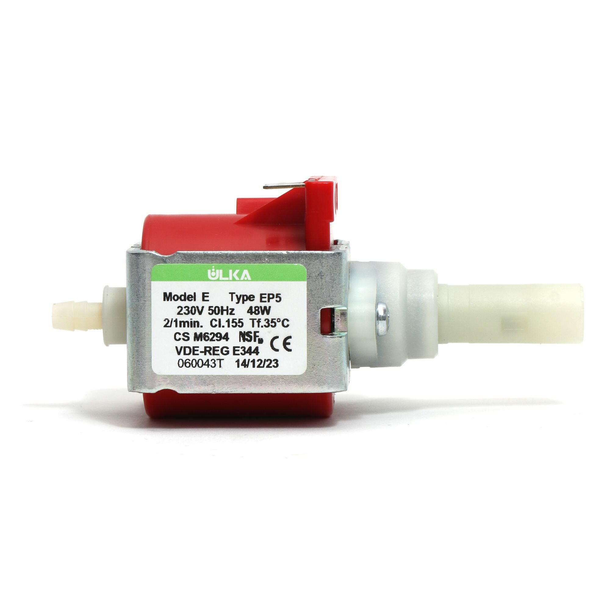 Насос ULKA EP5 40W/48W, 15Bar, универсальный, для кофемашин, пылесосов