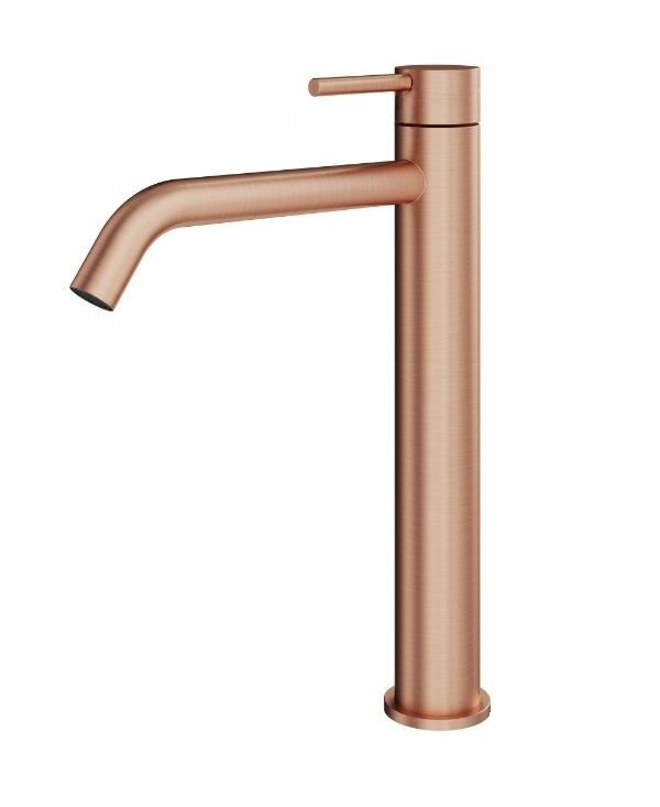 Смеситель для раковины Plumberia Selection IXO XO0052RS высокий, Медь брашированная