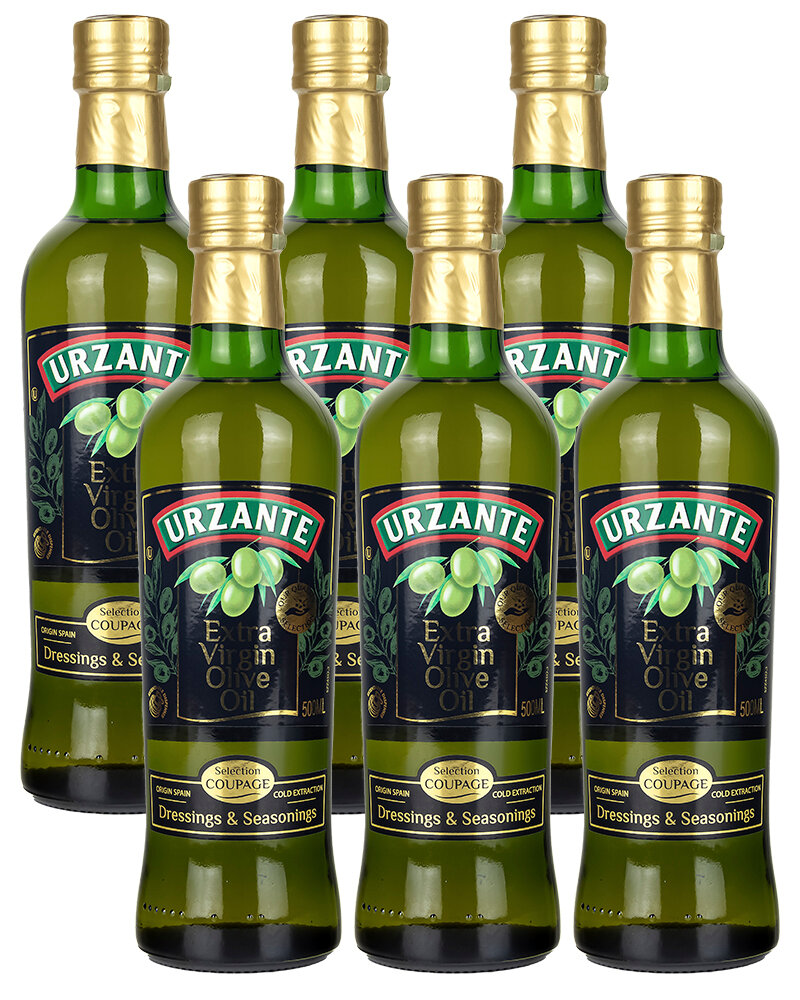 Масло Оливковое Urzante Extra Virgin 0,5л - 6 шт