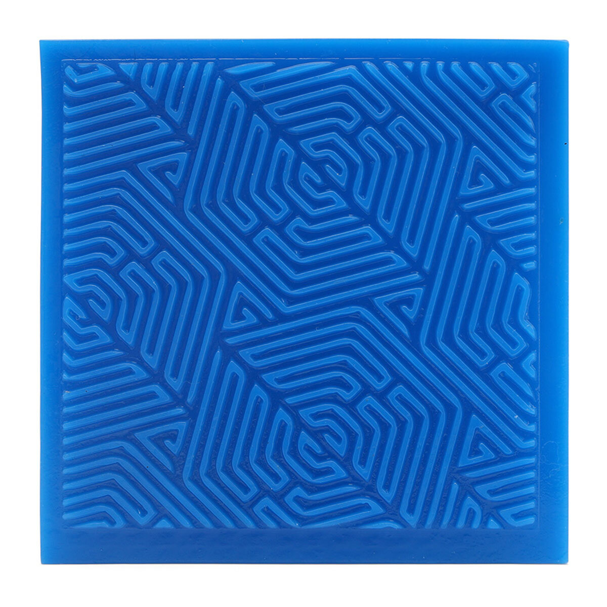 Текстурный коврик (лист) для лепки и творчества 'Лабиринт', 9*9*0,3 см, HappyClay