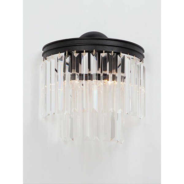 Бра хрустальное Vitaluce V5150-1/3A черный матовый