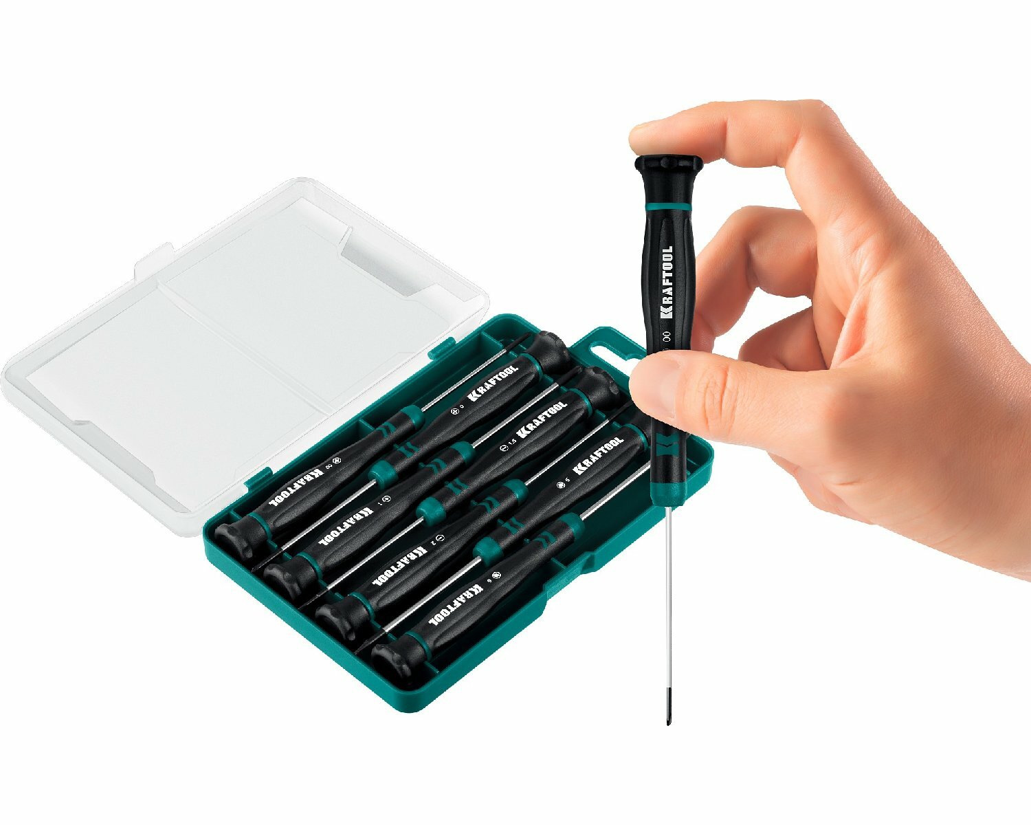 KRAFTOOL Precision 7, 7 предм, Набор отверток (25686) (25686)