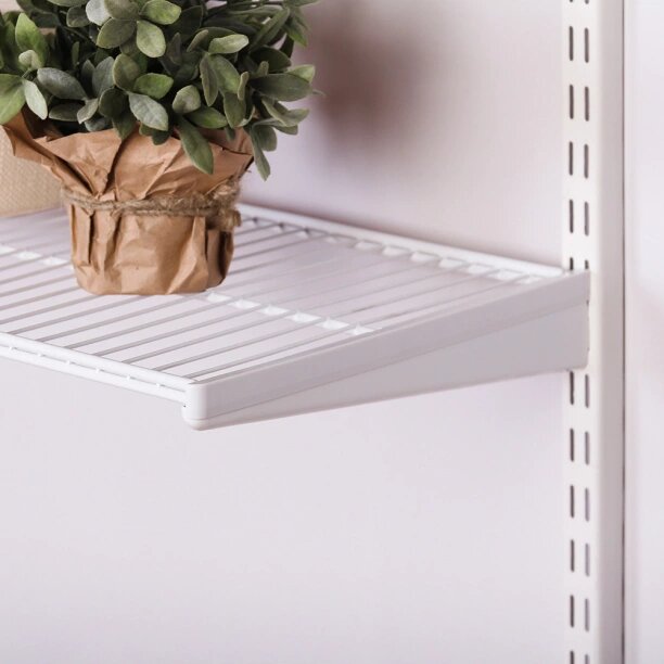 Заглушка боковая для кронштейна 40,6 см торцевая белая 2 шт для гардеробной системы Larvij