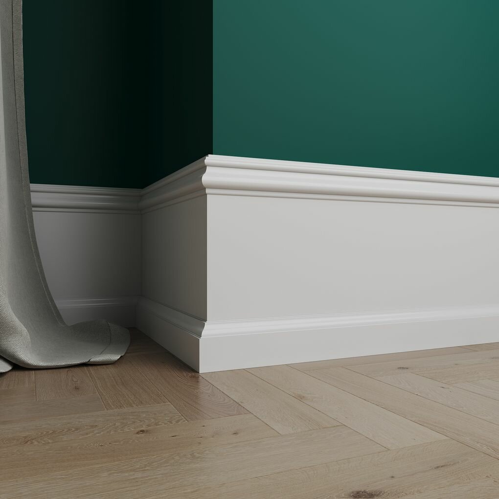 Плинтус Ultrawood Base 5801 i 2.00 под покраску 2000 х 180 х 18 мм