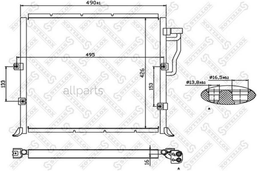 STELLOX 1045004SX AVA BW5148=NS94157=GR921812=VL817231 [8391406] ! радиатор конд.\ BMW E36 1.6-2.8 92>