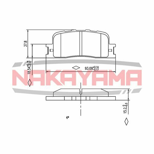 Колодки тормозные дисковые Nakayama HP8409NY