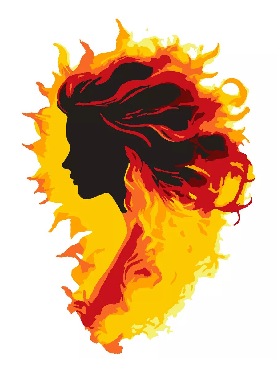 Картина по номерам Девушка 40х50 см