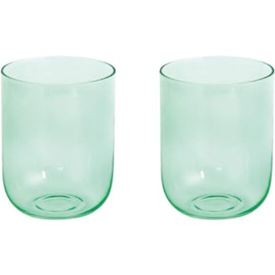 Набор стаканов для воды Easy Life "Rainbow" 2 стакана 0.39л (зелёный) (EL-R4003/RAIG)