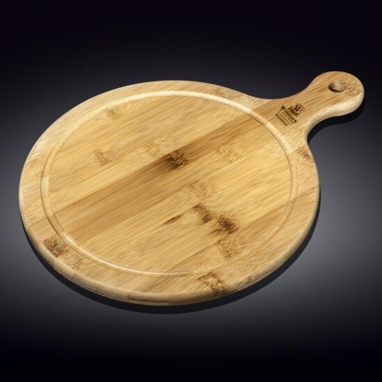 Доска Wilmax England сервировочная с ручкой 43,5x33 см бамбук