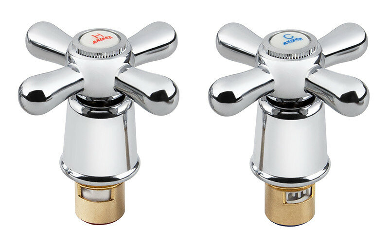 Маховик KAISER 7511 с кран-буксами 1/2 20 шлицов 180 градусов, 2шт