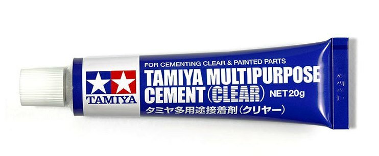 87188 Tamiya Многоцелевой прозрачный клей для хромированных и прозрачных деталей 20гр.