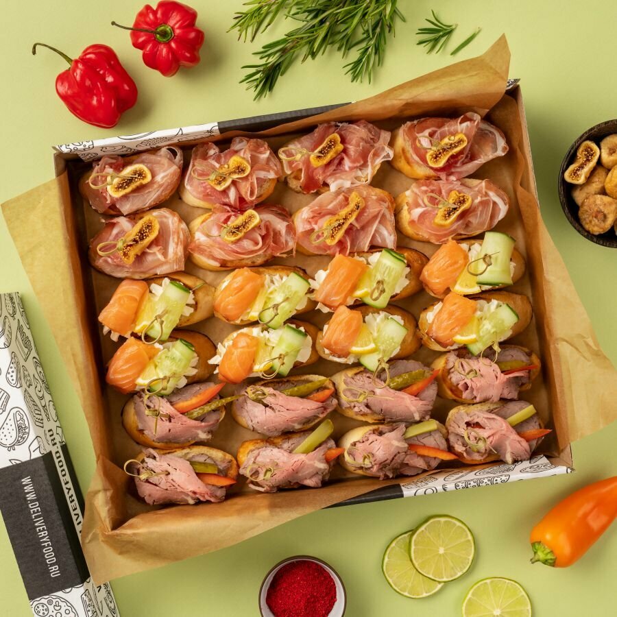 Бокс брускетт премиум #5