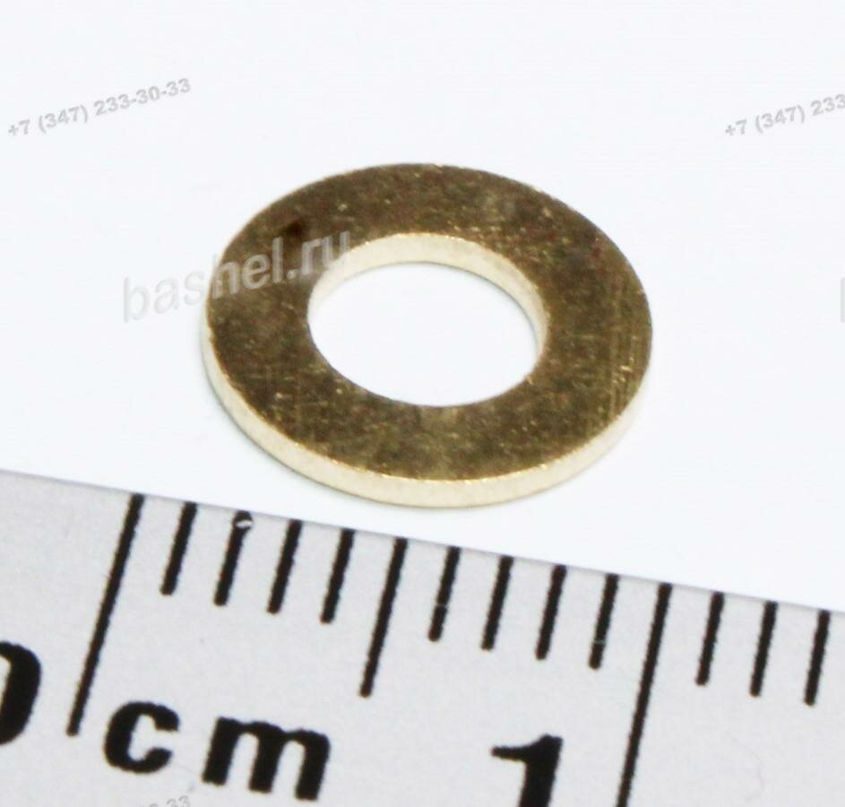 Шайба М4 увеличенная (DIN 125А) латунь