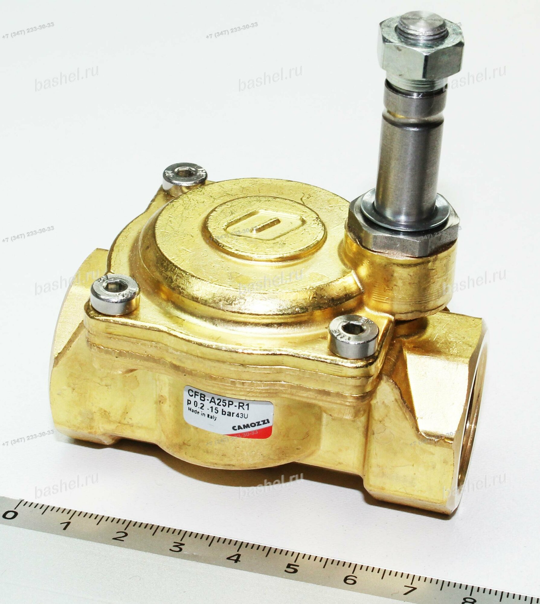 CFB-A25P-R1, Клапан соленоидный 2/2, н. з, 0.2-15 бар , G =3/4, уплотнение NBR, Camozzi