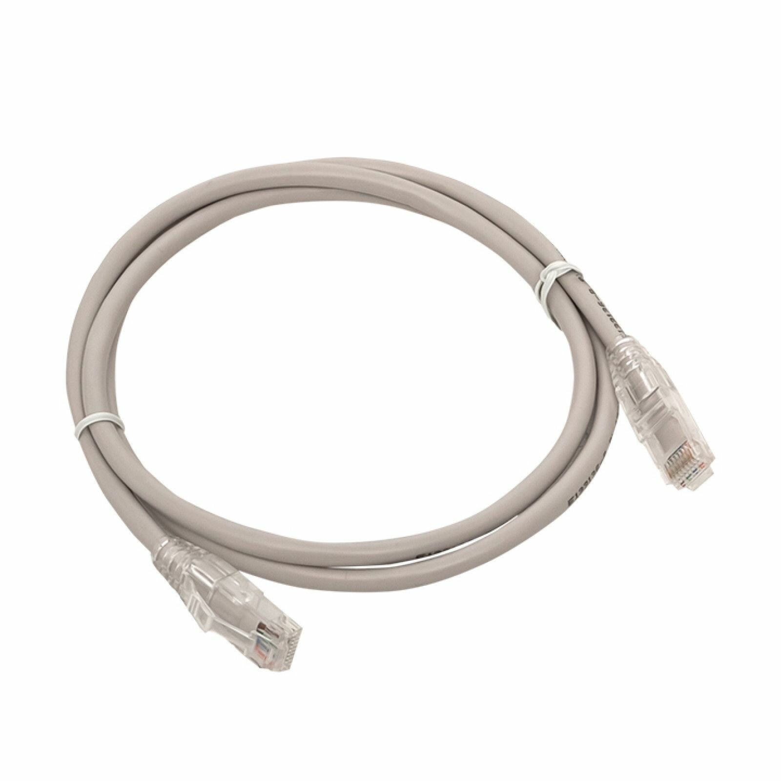 Патч-корд TERACOM Cat.5E (1Гбит-с) неэкранированный UTP оболочка PVC серый (3м) - 1 шт