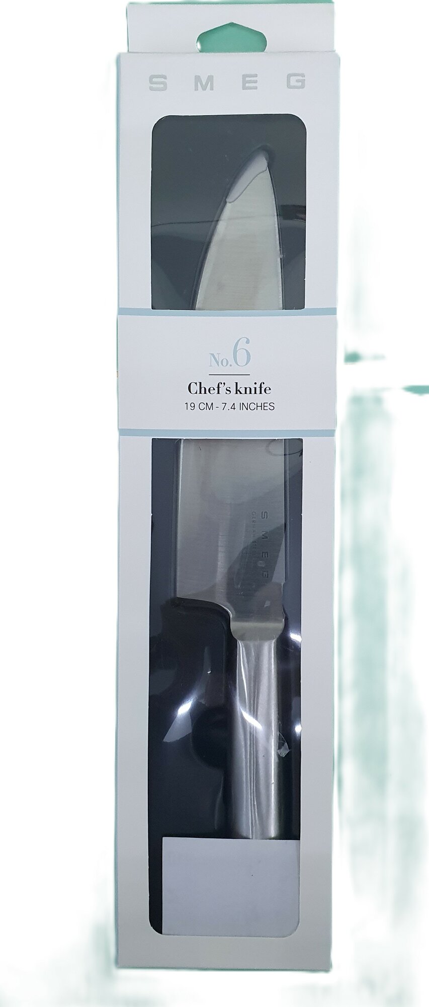 Поварской нож Smeg Chesf, нержавеющая сталь, 19 см, ручная мойка